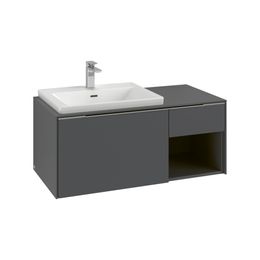 Villeroy & Boch V&B Waschtischunterschrank Beck. li Subway 3.0 100,1x42,25x51,6cm, m LE/Gr vo b, bla Oa ; Villeroy & Boch (C572L1AB)