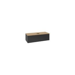 Villeroy & Boch V&B Waschtischunterschrank ohne Frontstruktur Antao 120x36x50cm, WBP hon. Oa, bla m Lac ; Villeroy & Boch (K32011PD)