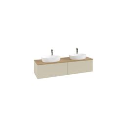 Villeroy & Boch V&B Waschtischunterschrank ohne Frontstruktur, mit Beleuchtung Antao 160x50cm, HL, WBP hon. Oa, si Gr m Lac ; Villeroy & Boch (L39051HJ)