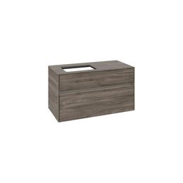 Villeroy & Boch V&B Waschtischunterschrank Collaro 100x54,8x50cm, WT l, LED 7,3 W, st. Oa ; Villeroy & Boch (C110B0RK)