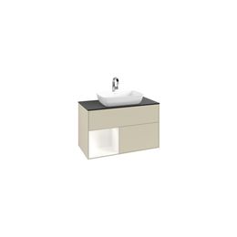 Villeroy & Boch V&B Waschtischunterschrank Finion 100, Pl b m, Reg wh. m Lac, si Gr m Lac ; Villeroy & Boch (F772MTHJ)