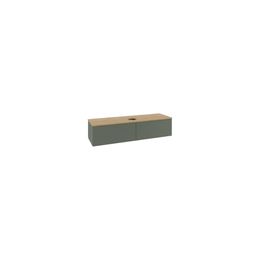 Villeroy & Boch V&B Waschtischunterschrank mit Frontstruktur Antao 160x50cm, WBP hon. Oa, lea gre. m Lac ; Villeroy & Boch (K36111HL)