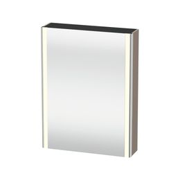 Duravit Universal-Spiegelschrank XSquare 60x15,5x80cm, 1 T&uuml;r, LED, An re, bas. ma (XS7111R43430000)