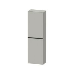 Duravit Halbhochschrank D-Neo 40x24cm, 1 T&uuml;r, 4 B&ouml;, An L, sw/gr ma (DE1318LBD070000)