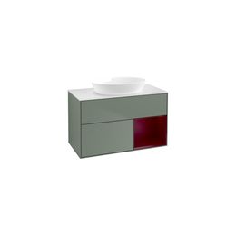 Villeroy & Boch V&B Waschtischunterschrank Wandbeleuchtung Finion 100, Pl wh. m, Reg Peo m Lac, Oli. m Lac ; Villeroy & Boch (GA21HBGM)