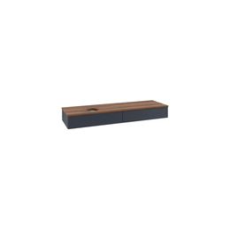 Villeroy & Boch V&B Waschtischunterschrank mit Frontstruktur -Beleuchtung Antao 160x50cm, WBP-farbe w. wal, md bl. m Lac ; Villeroy & Boch (L15112HG)