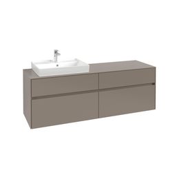 Villeroy & Boch V&B Waschtischunterschrank Collaro 160x54,8x50cm, Waschtisch links, taupe ; Villeroy & Boch (C02200VM)