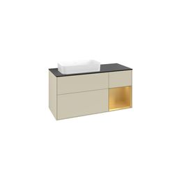 Villeroy & Boch V&B Waschtischunterschrank Finion 120x60 cm, Reg re gol m, si Gr m Lacquer ; Villeroy & Boch (F692HFHJ)