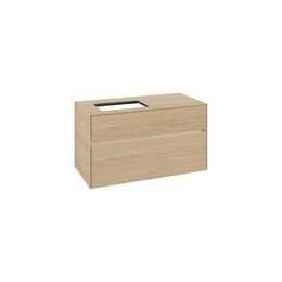 Villeroy & Boch V&B Waschtischunterschrank Collaro 100x54,8x50cm, WT l, LED 7,3 W, Nord Oa ; Villeroy & Boch (C110B0VJ)