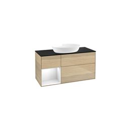 Villeroy & Boch V&B Waschtischunterschrank Wandbeleuchtung Finion 120cm, Pl bla m, Reg glo wh. Lac, Oa ven ; Villeroy & Boch (GA62GFPC)