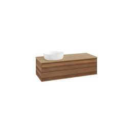 Villeroy & Boch V&B Waschtischunterschrank ohne Frontstruktur, mit Beleuchtung Antao 120x36x50cm, WBP-farbe hon. Oa, w. wal ; Villeroy & Boch (L22011HM)