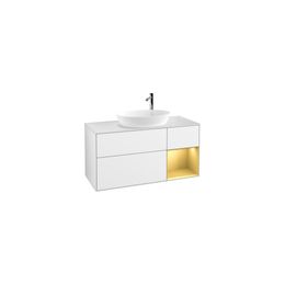 Villeroy & Boch V&B Waschtischunterschrank Wandbeleuchtung Finion 120cm, Pl w m, Rg gol m Lac, glo wh. Lac ; Villeroy & Boch (G951HFGF)