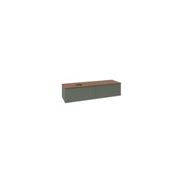 Villeroy & Boch V&B Waschtischunterschrank ohne Frontstruktur Antao 160x50cm, HL, WBP w. wal, lea gre. m Lac ; Villeroy & Boch (K37052HL)