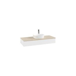 Villeroy & Boch V&B Waschtischunterschrank mit Frontstruktur, mit Beleuchtung Antao 120x19x50cm, HL, WBP botti., wh. m Lac ; Villeroy & Boch (L10153MT)