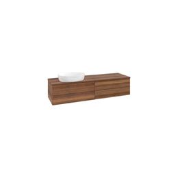 Villeroy & Boch V&B Waschtischunterschrank ohne Frontstruktur Antao 160x50cm, WBP-farbe w. wal, warm walnut ; Villeroy & Boch (K26012HM)