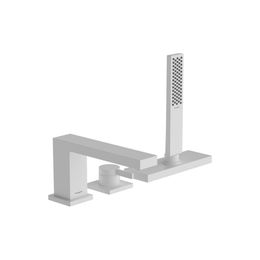 Hansgrohe 3-Loch-Waschtischmischer Tecturis E mit sBox, mattwei&szlig; (73443700)