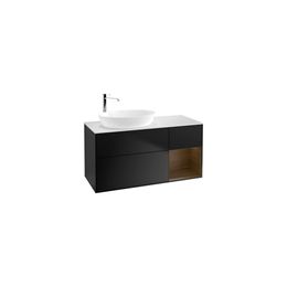 Villeroy & Boch V&B Waschtischunterschrank Wandbeleuchtung Finion 120cm, Pl wh. m, Reg wal ven, bla m Lac ; Villeroy & Boch (G931GNPD)