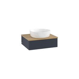 Villeroy & Boch V&B Waschtischunterschrank mit Frontstruktur Antao 60x19x50cm, WBP hon. Oa, md bl. m Lac ; Villeroy & Boch (K07111HG)