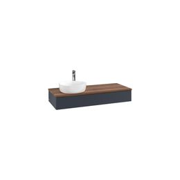 Villeroy & Boch V&B Waschtischunterschrank mit Frontstruktur Antao 120x19x50cm, HL, WBP w wal, md bl. m Lac ; Villeroy & Boch (K11152HG)