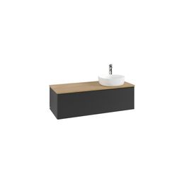 Villeroy & Boch V&B Waschtischunterschrank mit Frontstruktur Antao 120x36x50cm, HL, WBP hon. Oa, bla m Lac ; Villeroy & Boch (K34151PD)