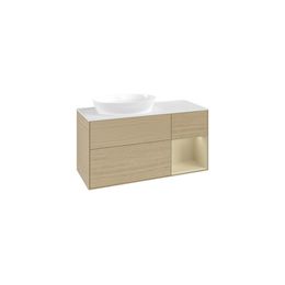Villeroy & Boch V&B Waschtischunterschrank Finion 120cm, Pl wh. m, si Gr m Lac, Oa ven ; Villeroy & Boch (FA51HJPC)