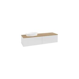 Villeroy & Boch V&B Waschtischunterschrank ohne Frontstruktur -Beleuchtung Antao 160x50cm, WBP-farbe hon. Oa, glo wh. Lac ; Villeroy & Boch (L37011GF)