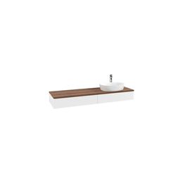 Villeroy & Boch V&B Waschtischunterschrank mit Frontstruktur -Beleuchtung Antao 160x50cm, HL, WBP w. wal, wh. m Lac ; Villeroy & Boch (L16152MT)