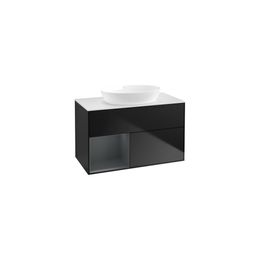 Villeroy & Boch V&B Waschtischunterschrank Wandbeleuchtung Finion 100, Pl wh. m, Reg md m Lac, bla m Lac ; Villeroy & Boch (GA11HGPD)