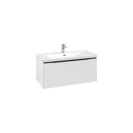 Villeroy & Boch V&B Waschtischunterschrank Subway 3.0 97,3x42,9x47,8cm, m LE/Gr vo bla, P wh. ; Villeroy & Boch (C569L1VF)