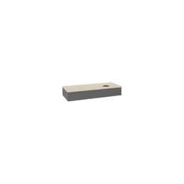 Villeroy & Boch V&B Waschtischunterschrank ohne Frontstruktur Antao 120x19x50cm, WBP botti., Anthrac. m Lac ; Villeroy & Boch (K12013GK)