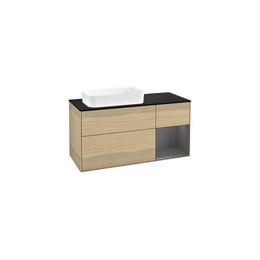 Villeroy & Boch V&B Waschtischunterschrank Finion 120x60 cm, Reg re Anthrac. m, Oak Veneer ; Villeroy & Boch (F692GKPC)