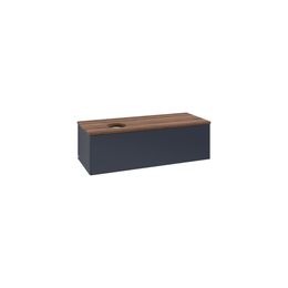 Villeroy & Boch V&B Waschtischunterschrank ohne Frontstruktur, mit Beleuchtung Antao 120x36x50cm, WBP w. wal, md bl. m Lac ; Villeroy & Boch (L33012HG)