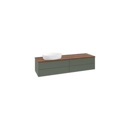 Villeroy & Boch V&B Waschtischunterschrank ohne Frontstruktur Antao 160x50cm, WBP w. wal, lea gre. m Lac ; Villeroy & Boch (K26012HL)