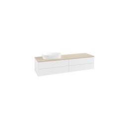 Villeroy & Boch V&B Waschtischunterschrank mit Frontstruktur Antao 160x50cm, WBP-farbe botti., wh. m Lac ; Villeroy & Boch (K26113MT)