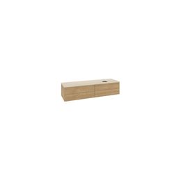 Villeroy & Boch V&B Waschtischunterschrank mit Frontstruktur Antao 160x50cm, HL, WBP-farbe botti., hon. oak ; Villeroy & Boch (K27153HN)