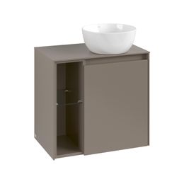 Villeroy & Boch V&B Waschtischunterschrank Collaro 60x54,8x38cm, WT rechts, glossy grey ; Villeroy & Boch (C15100FP)
