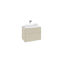 Villeroy & Boch V&B Waschtischunterschrank Finion 80x60,3cm, Abd.-Pl. wh. m, si Gr m Lac ; Villeroy & Boch (F22100HJ)