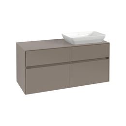 Villeroy & Boch V&B Waschtischunterschrank Collaro 120x54,8x50cm, Waschtisch rechts, taupe ; Villeroy & Boch (C11400VM)
