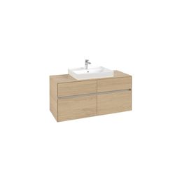 Villeroy & Boch V&B Waschtischunterschrank Collaro 120x54,8x50cm, WT mittig, nordic oak ; Villeroy & Boch (C08100VJ)