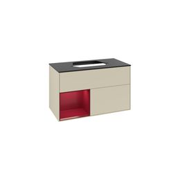 Villeroy & Boch V&B Waschtischunterschrank Finion 100, Pl bla m, Reg li Peo, si Gr m Lac ; Villeroy & Boch (F362HBHJ)