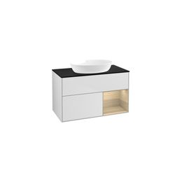 Villeroy & Boch V&B Waschtischunterschrank Wandbeleuchtung Finion 100, Pl bla m, Reg Oa ven, wh. m Lac ; Villeroy & Boch (GA22PCMT)