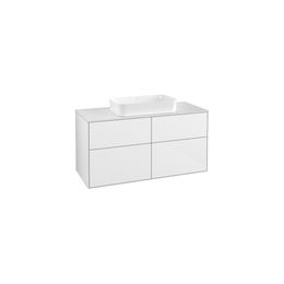 Villeroy & Boch V&B Waschtischunterschrank Wandbeleuchtung Finion 120x60,3cm, Abd.-Pl. wh. m, glo wh. Lac ; Villeroy & Boch (G26100GF)