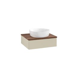 Villeroy & Boch V&B Waschtischunterschrank ohne Frontstruktur Antao 60x19x50cm, WBP w. wal, si Gr m Lac ; Villeroy & Boch (K07012HJ)