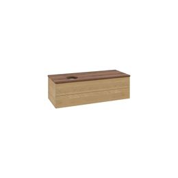 Villeroy & Boch V&B Waschtischunterschrank ohne Frontstruktur, mit Beleuchtung Antao 120x36x50cm, WBP-farbe w. wal, honey oak ; Villeroy & Boch (L22012HN)