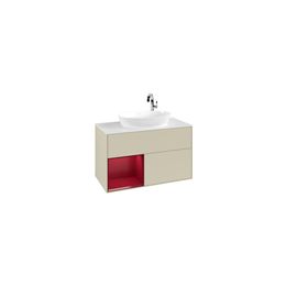 Villeroy & Boch V&B Waschtischunterschrank Finion 100, Pl w m, Reg Peo m Lac, si Gr m Lac ; Villeroy & Boch (F891HBHJ)