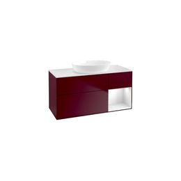 Villeroy & Boch V&B Waschtischunterschrank Wandbeleuchtung Finion 120cm, Pl wh. m, Reg glo wh. Lac, Peo m ; Villeroy & Boch (GA71GFHB)