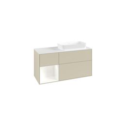 Villeroy & Boch V&B Waschtischunterschrank Finion 120x60 cm, Reg li wh. m Lac, si Gr m Lac ; Villeroy & Boch (F681MTHJ)