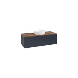 Villeroy & Boch V&B Waschtischunterschrank ohne Frontstruktur, mit Beleuchtung Antao 120x36x50cm, WBP w. wal, md bl. m Lac ; Villeroy & Boch (L32012HG)