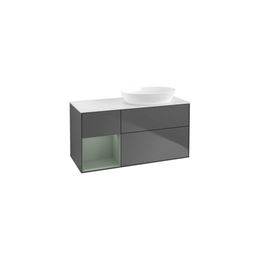 Villeroy & Boch V&B Waschtischunterschrank Wandbeleuchtung Finion 120cm, Pl w m, Rg Oli. m Lac, Anthrac. m ; Villeroy & Boch (GA41GMGK)