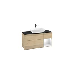 Villeroy & Boch V&B Waschtischunterschrank Finion 120cm, Pl bla m, Reg glo wh. Lac, Oa ven ; Villeroy & Boch (F832GFPC)